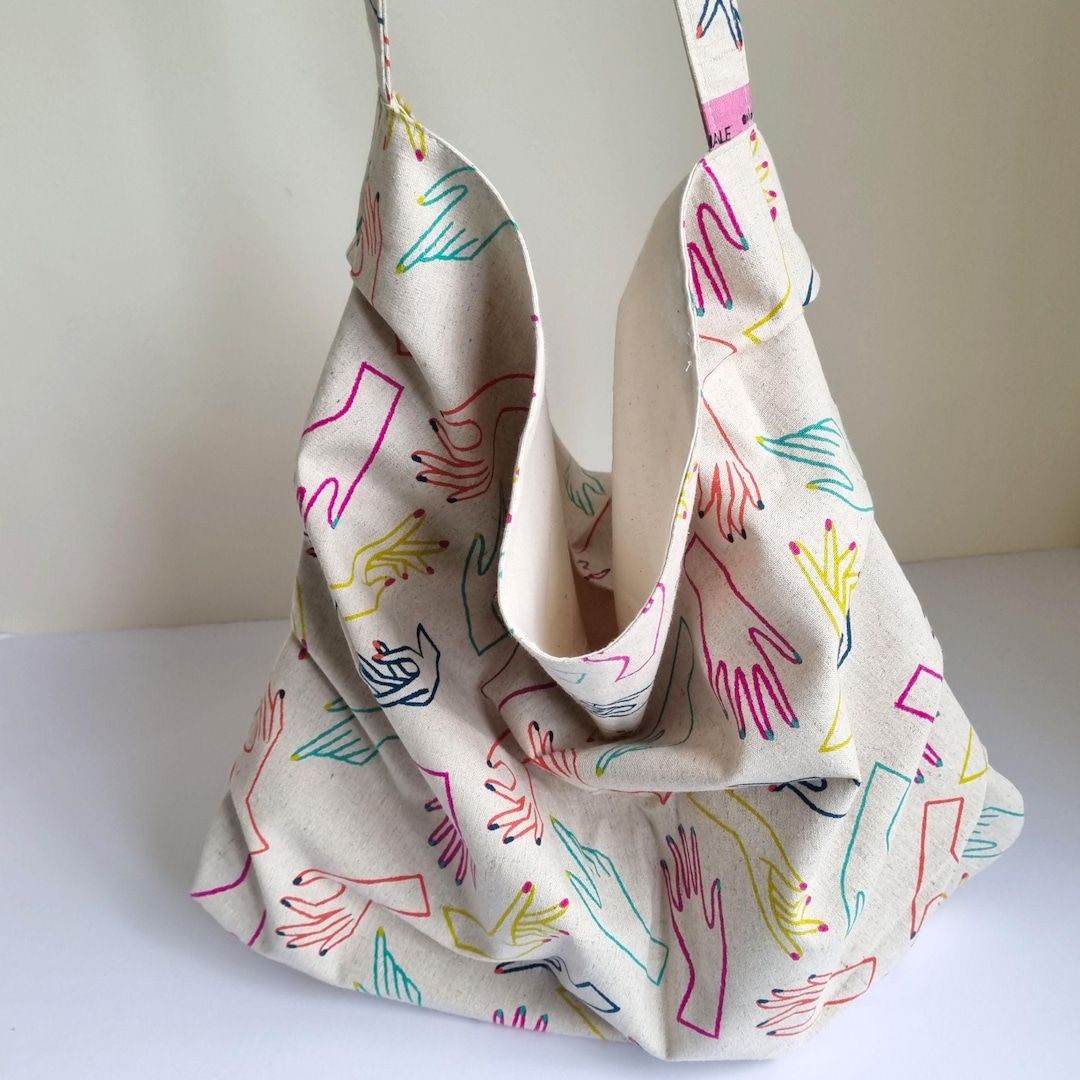Large Slouchy Bag PDF Sewing Pattern, Oversized Bag Sewing Tutorial ...