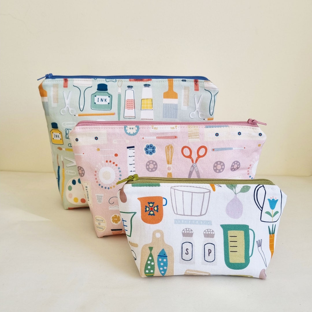 Easy Pouch PDF Sewing Pattern, Beginner Pouch Sewing Pattern, Pencil ...