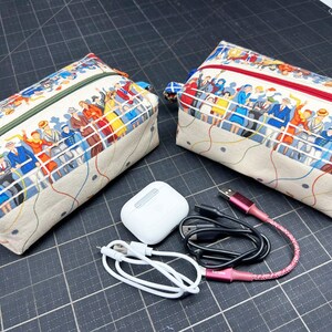 Easy Boxy Pouch PDF Sewing Pattern and Video Tutorial, Cute Beginner ...
