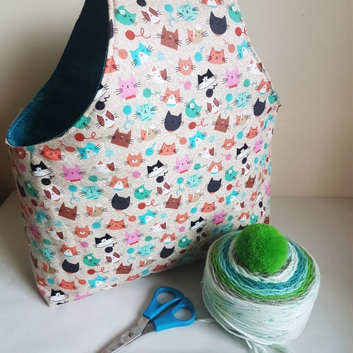 Yarn Bag Full PDF Sewing Pattern Project Bag Knitting Project | Etsy