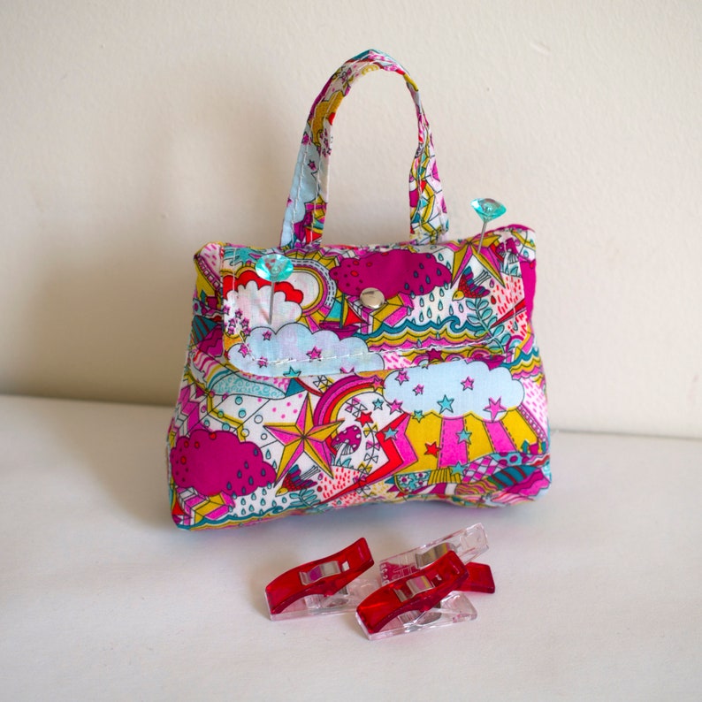 Pincushion Sewing Pattern PDF, Handbag Pin Cushion With Step by Step ...