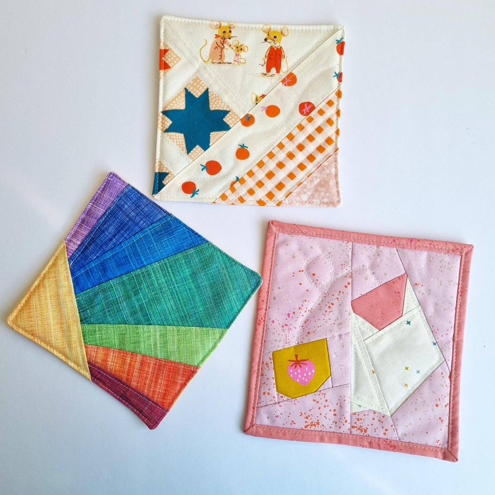 Mug Rug Sewing Pattern Bundle: Beginner Mini Quilt Project (PDF Pattern ...