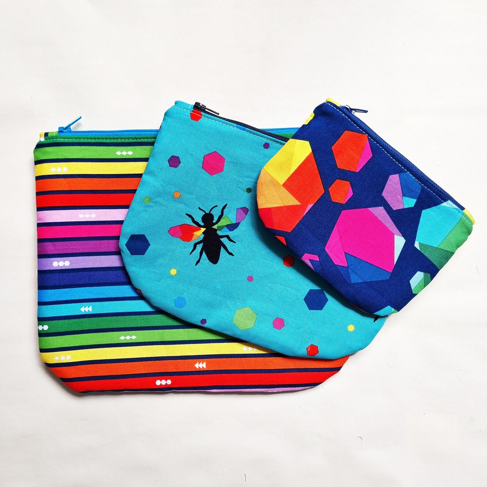 Easy Flat Pouch PDF Sewing Pattern Cosmetic Pouch Pencil - Etsy