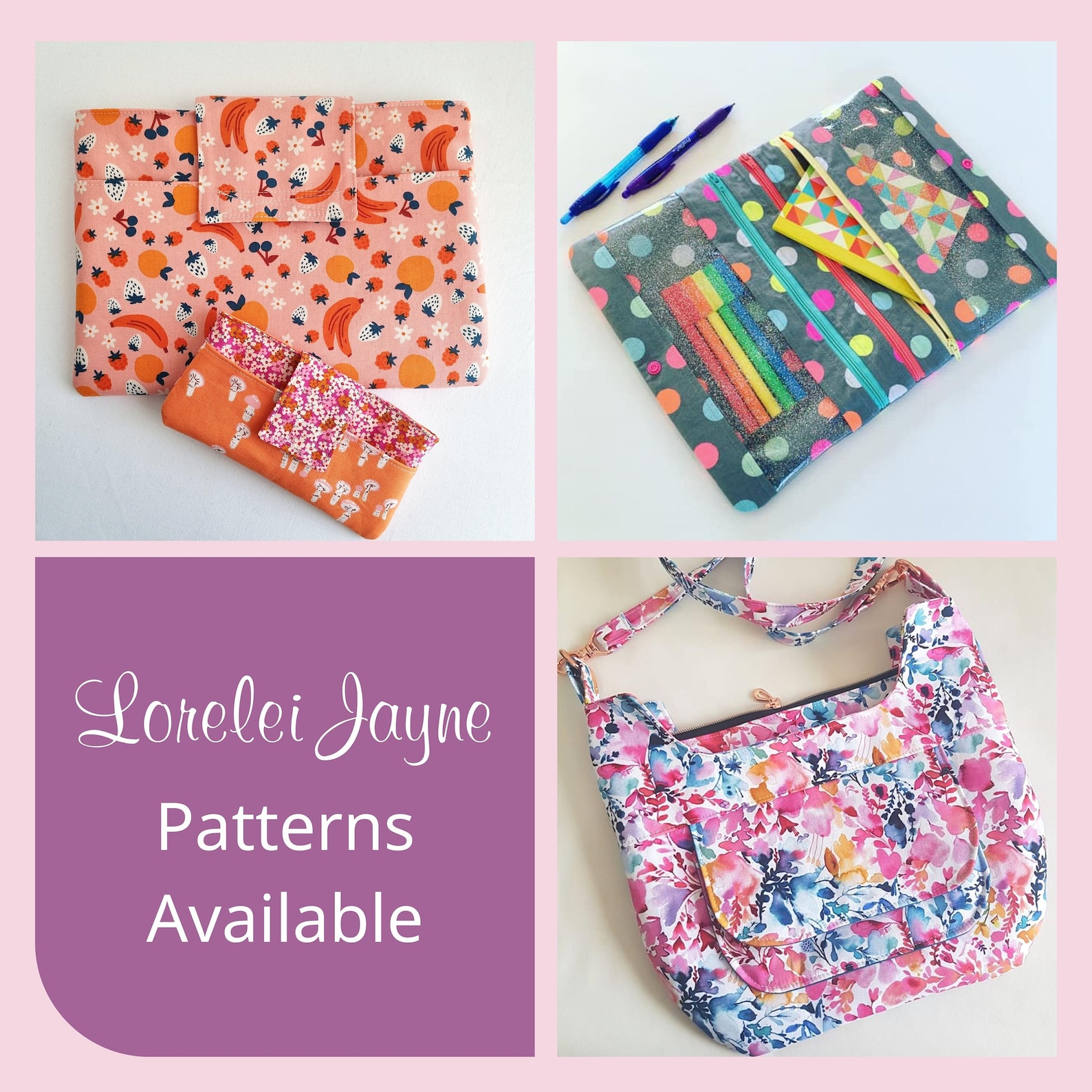 Mako Bag PDF Sewing Pattern, Boxy Bag, Crossbody Bag, Shoulder Bag ...