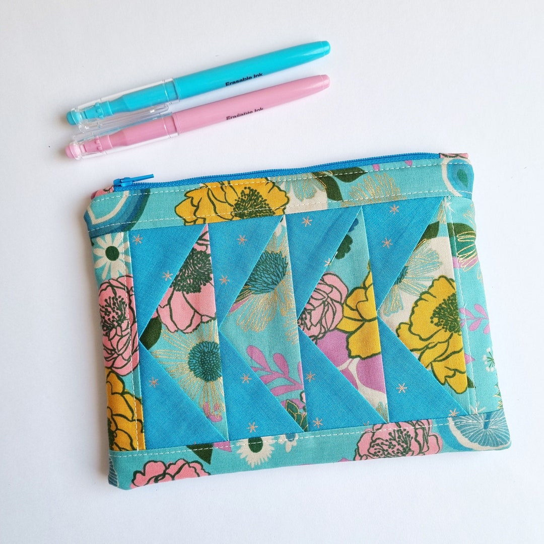 Foundation Paper Piece Pouch PDF Sewing Pattern, Cosmetic Bag, Pencil ...