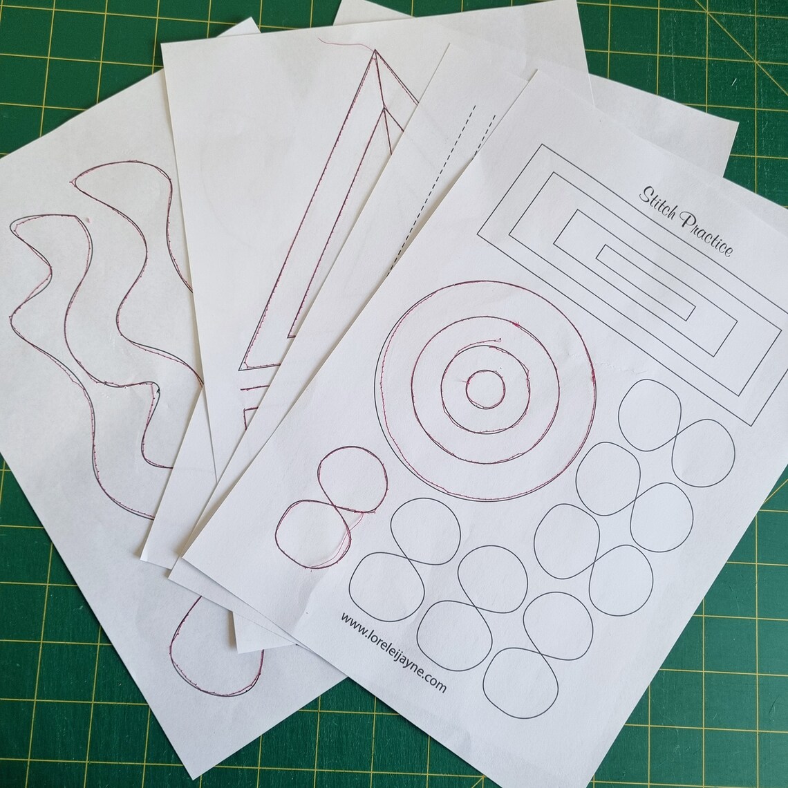 Stitch Practice PDF Printable Learn to Sew Practice Sewing - Etsy