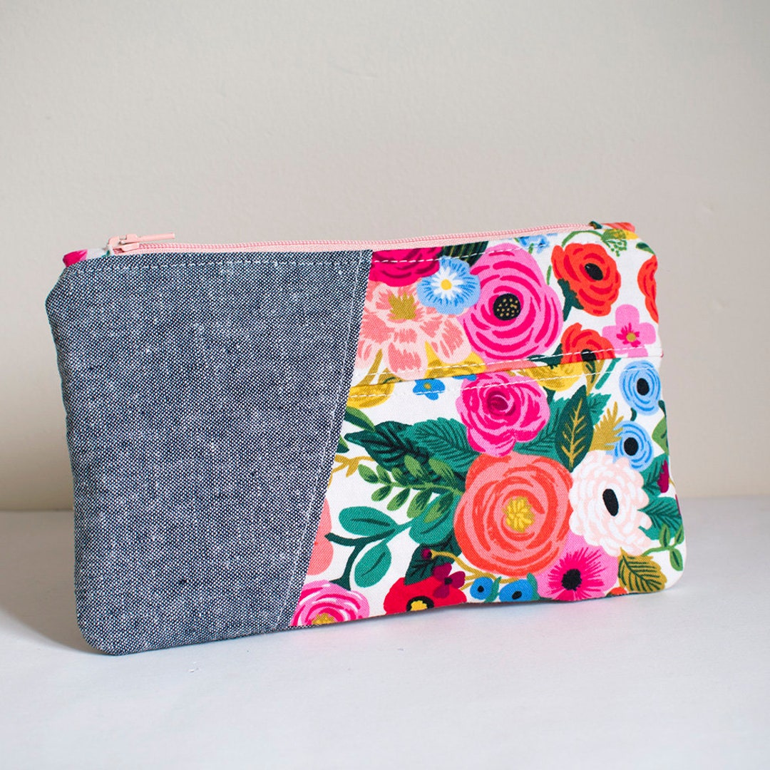 Zip Pouch PDF Sewing Pattern, Includes Sew Along Video and SVG Cutting ...