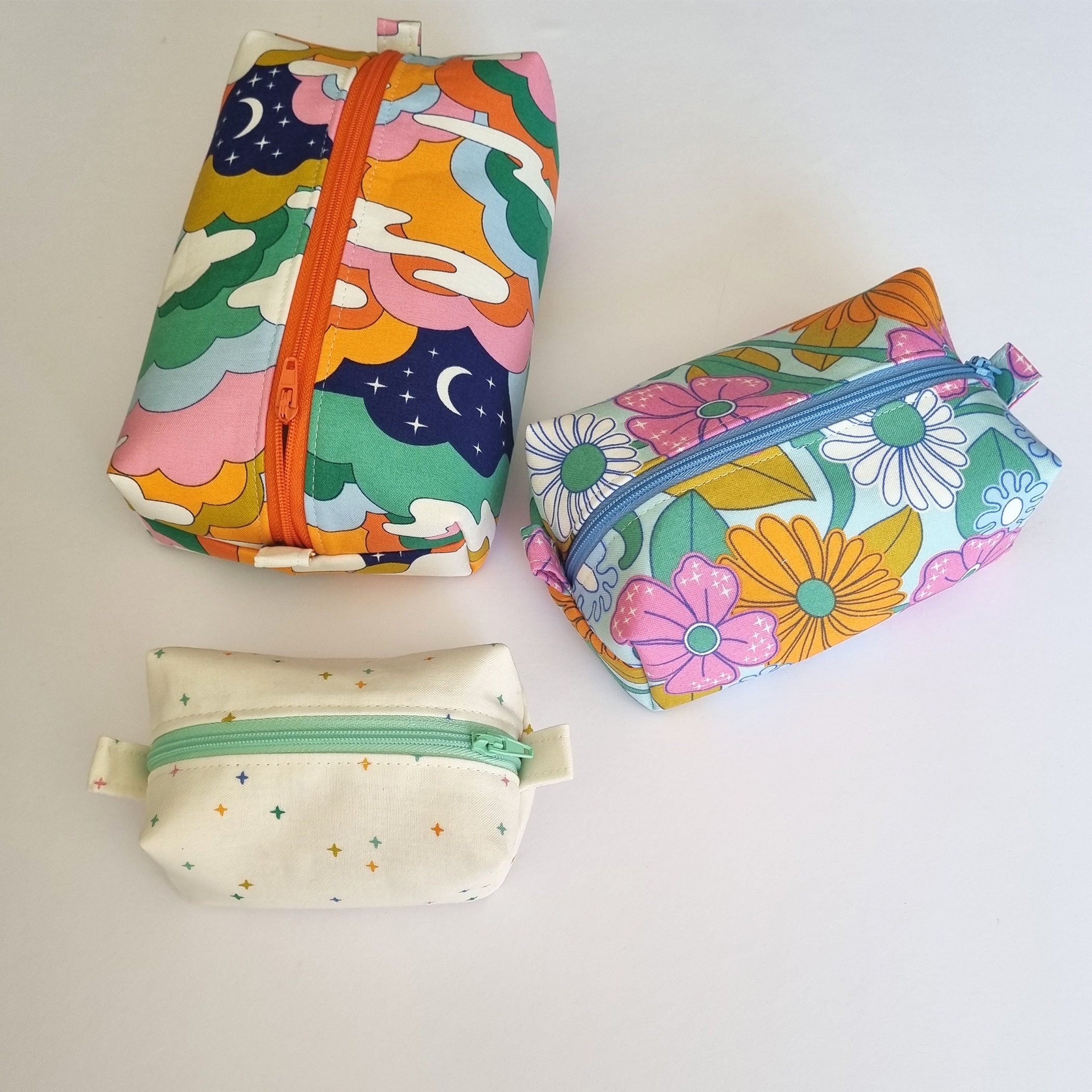 Easy Boxy Pouch PDF Sewing Pattern and Video Tutorial, Cute Beginner ...