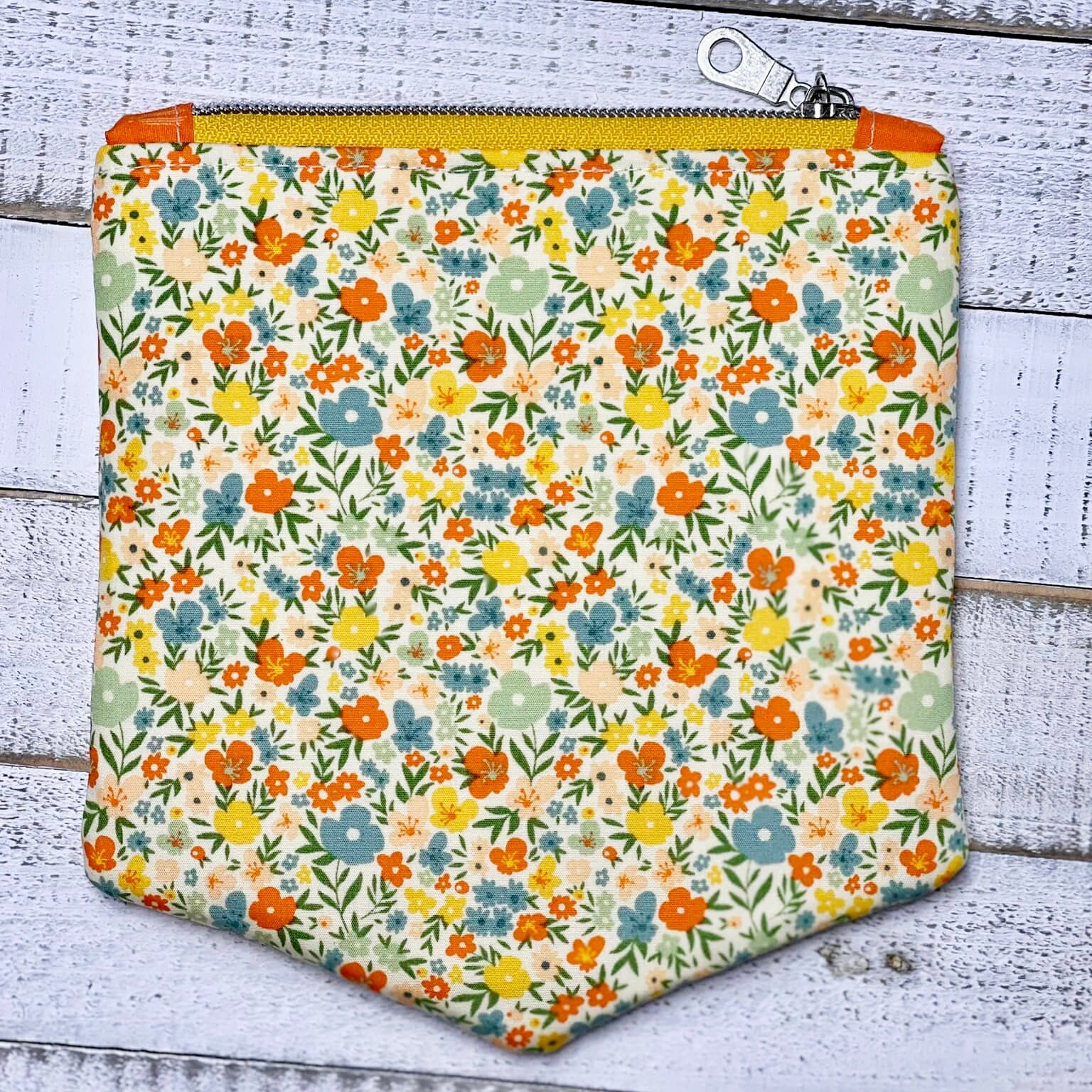 Pocket Pouch PDF Sewing Pattern, Foundation Paper Pieced Quilted Zipper ...