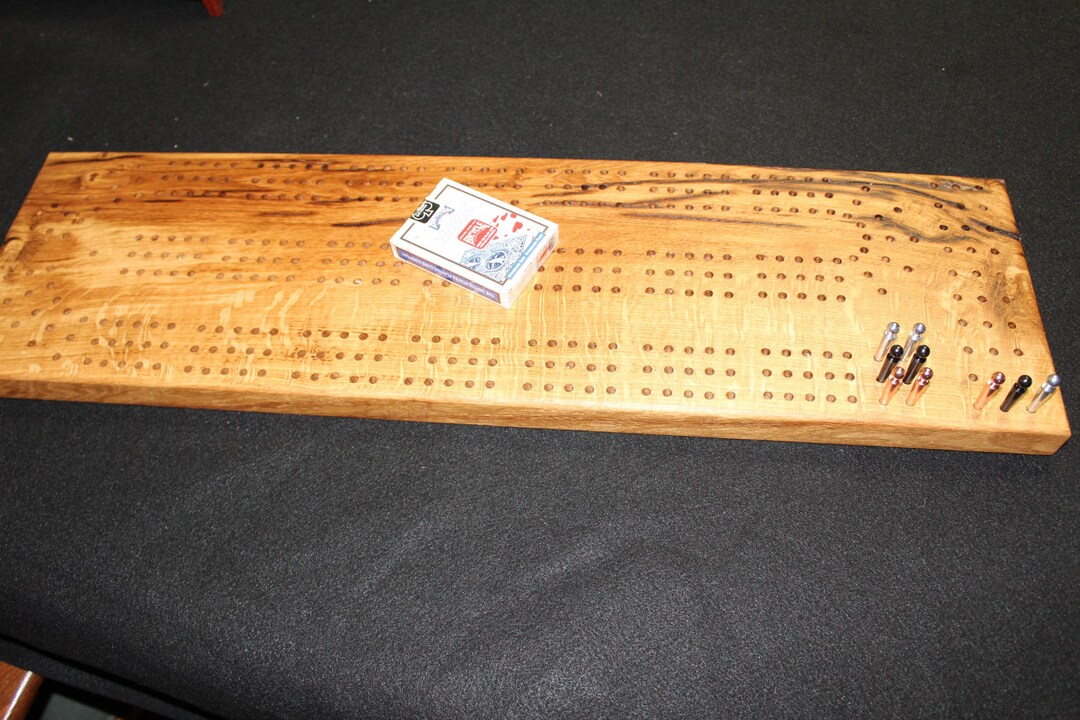 XL White Oak Cribbage Board - Etsy