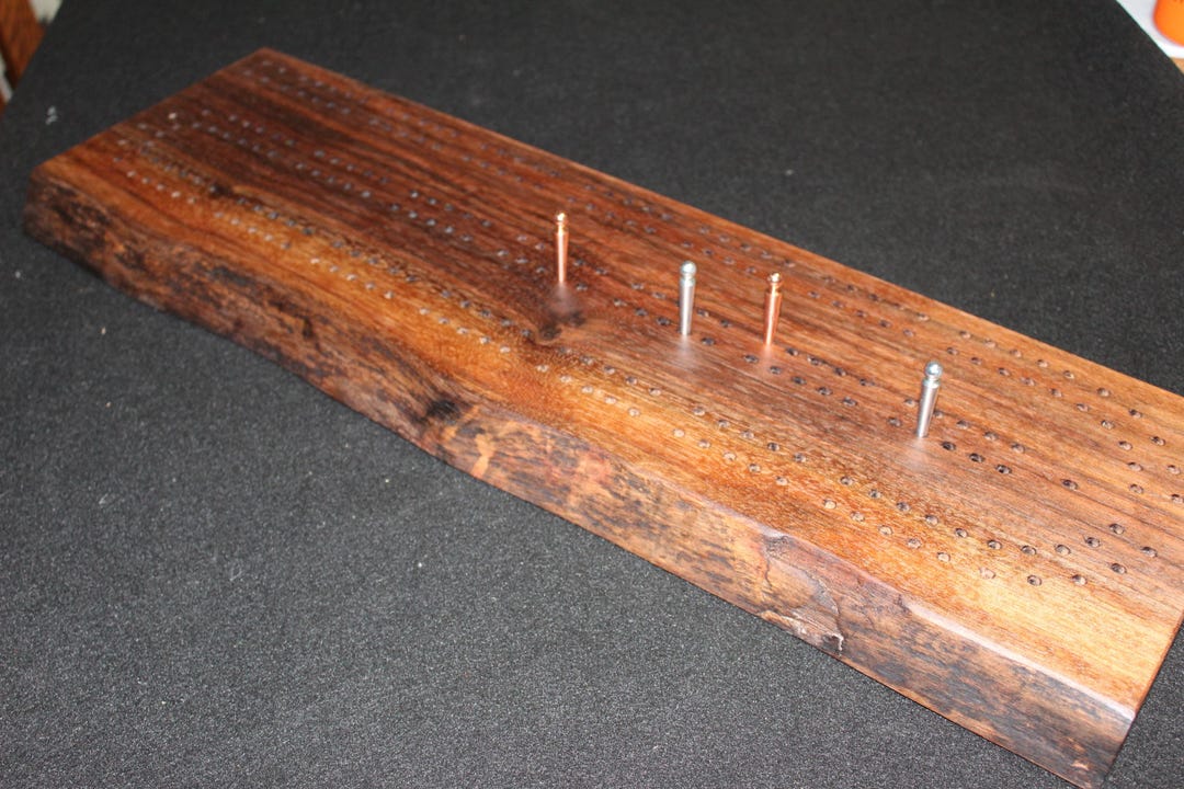 Walnut Slab 2 Person Cribbage Board - Etsy