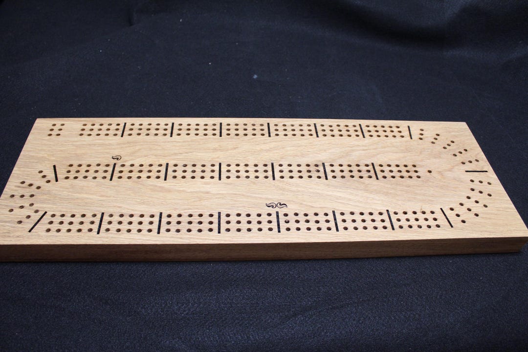 XL White Oak Cribbage Board - Etsy