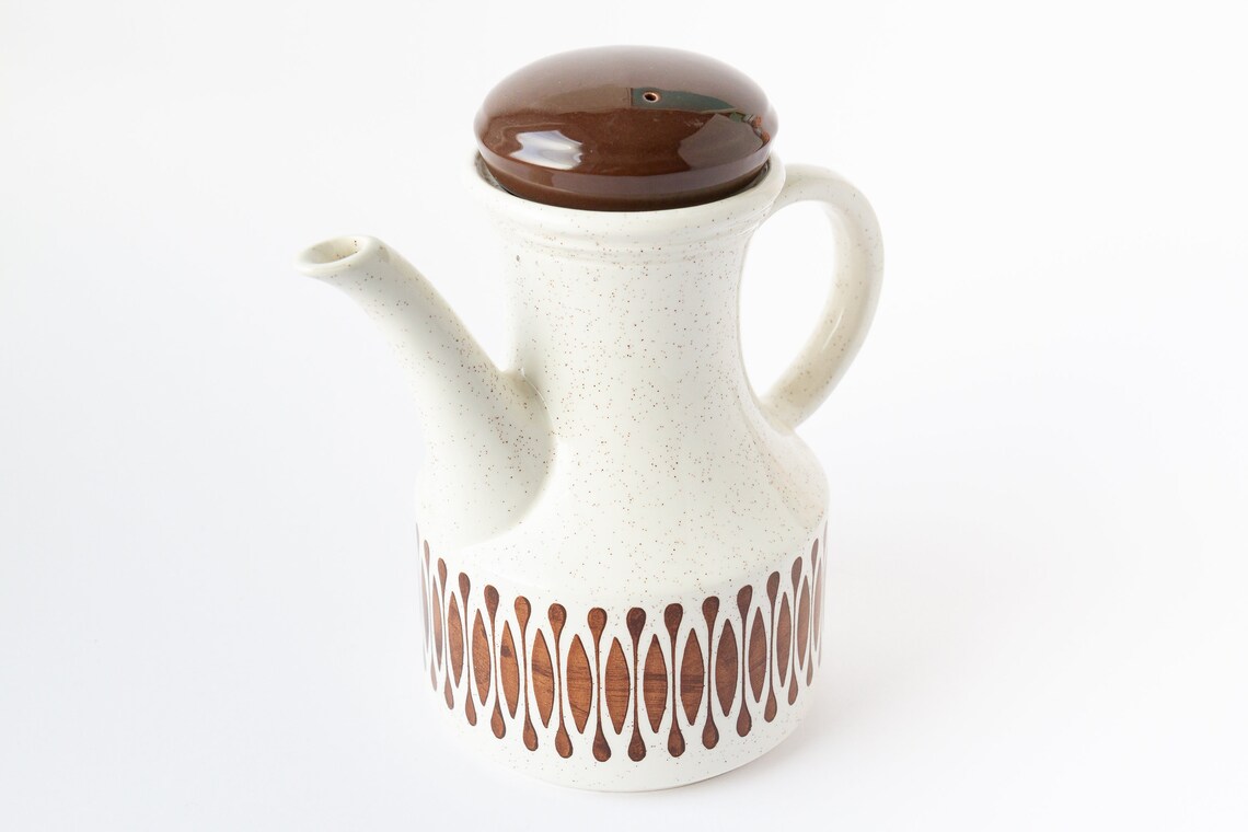 VINTAGE Biltons Coffee Pot, Brown English Pottery Coffee Pot, Seventies ...