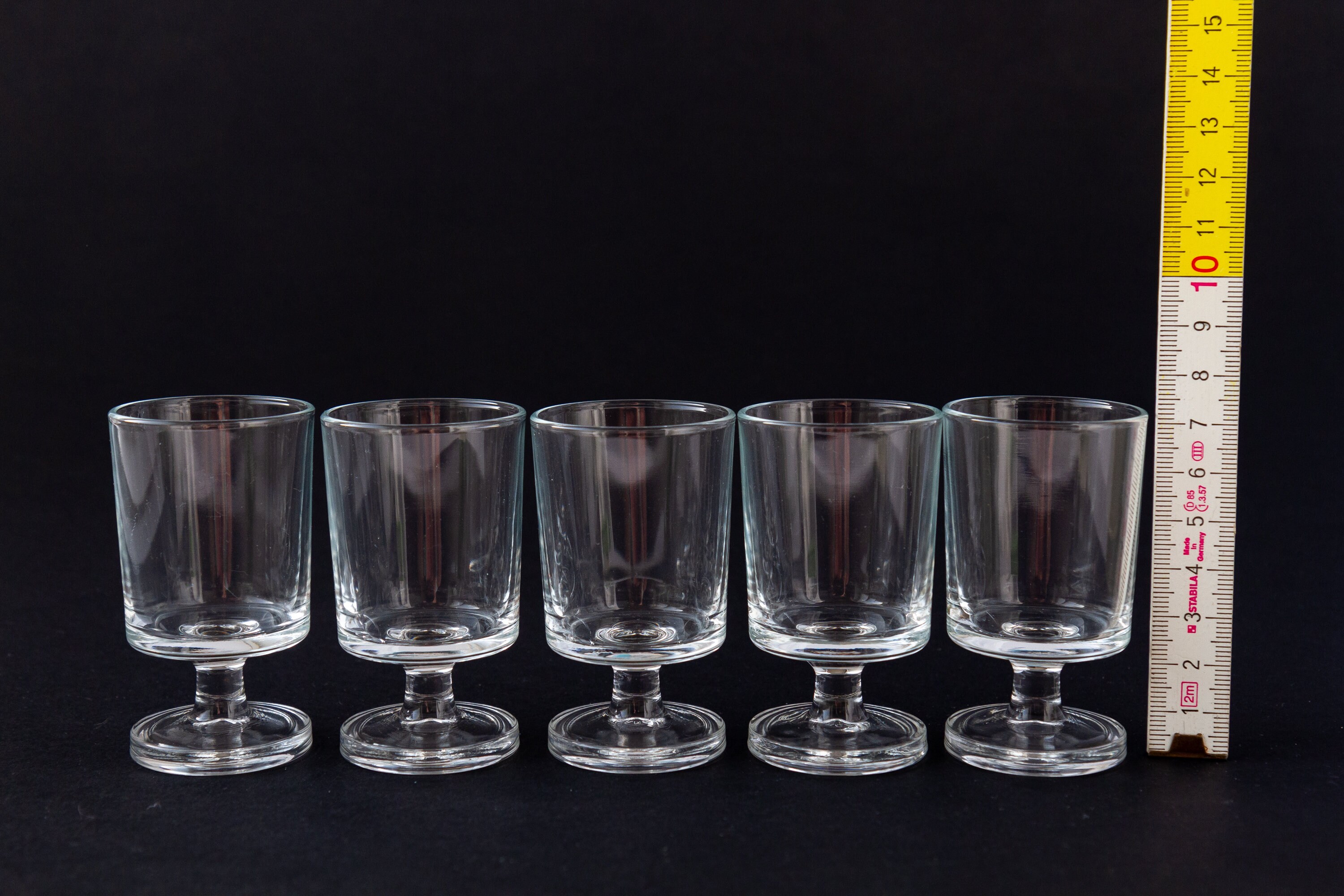 VINTAGE Five Small 4 Cl. French Luminarc Clear Stem Glasses - Etsy
