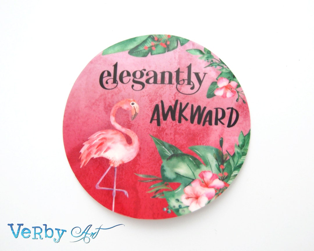Pink Gradient Flamingo Sticker, Waterproof Christian Bible Verse ...