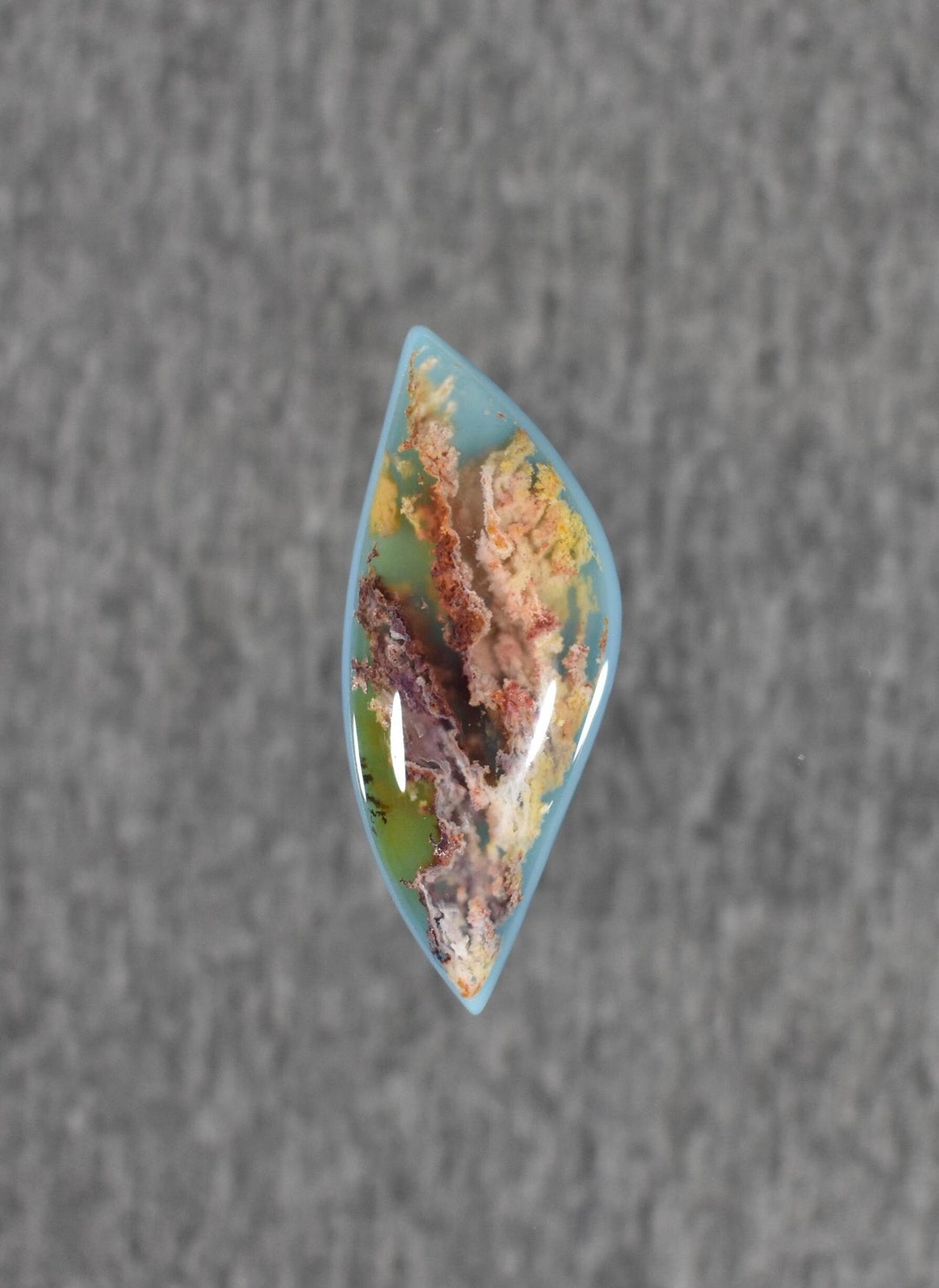 Feather Ridge Plume Agate Cabochon Doublet - Etsy