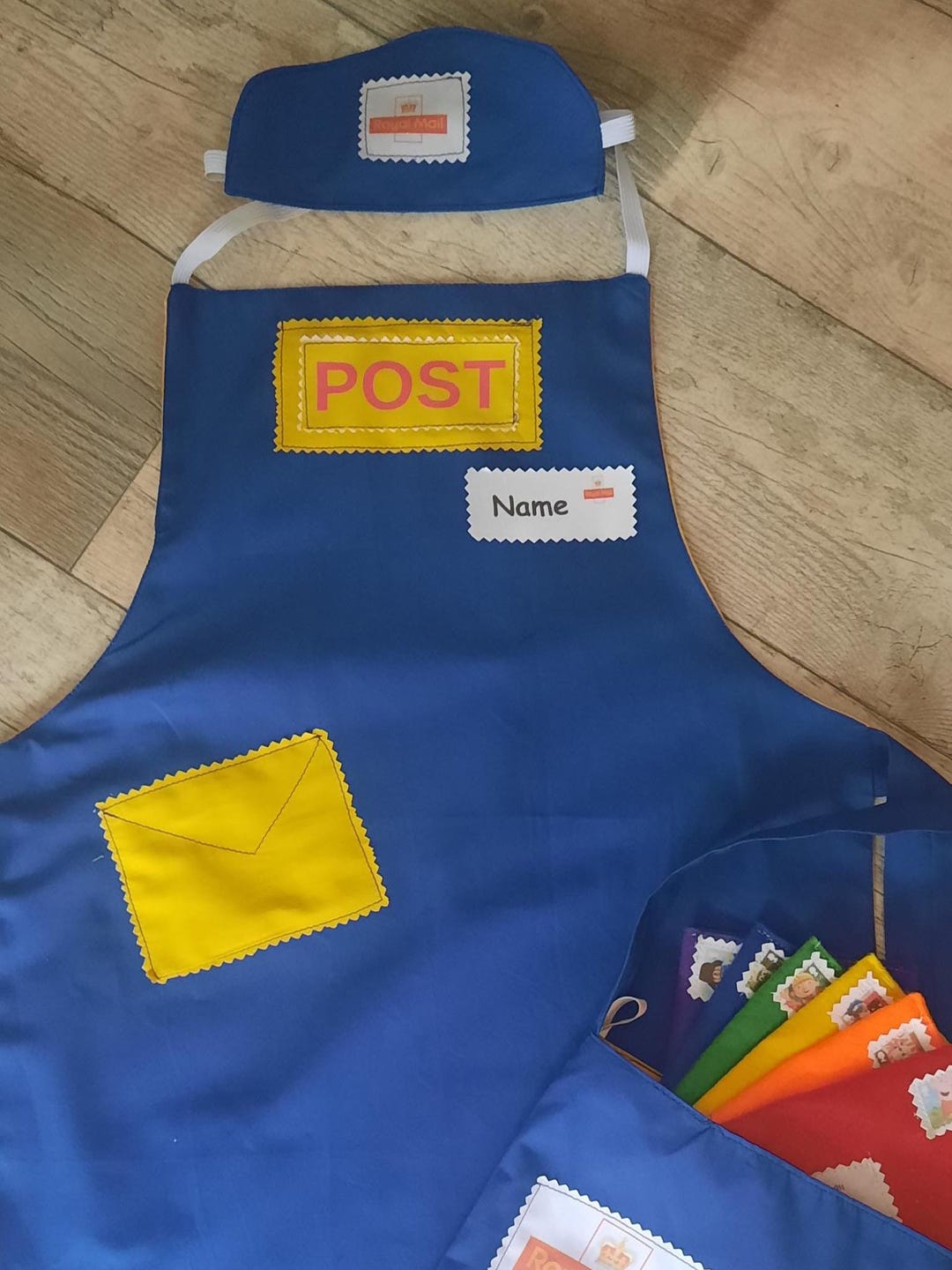 Pretend Play, Kids Postman Apron: Role Play Costume With Post Bag ...