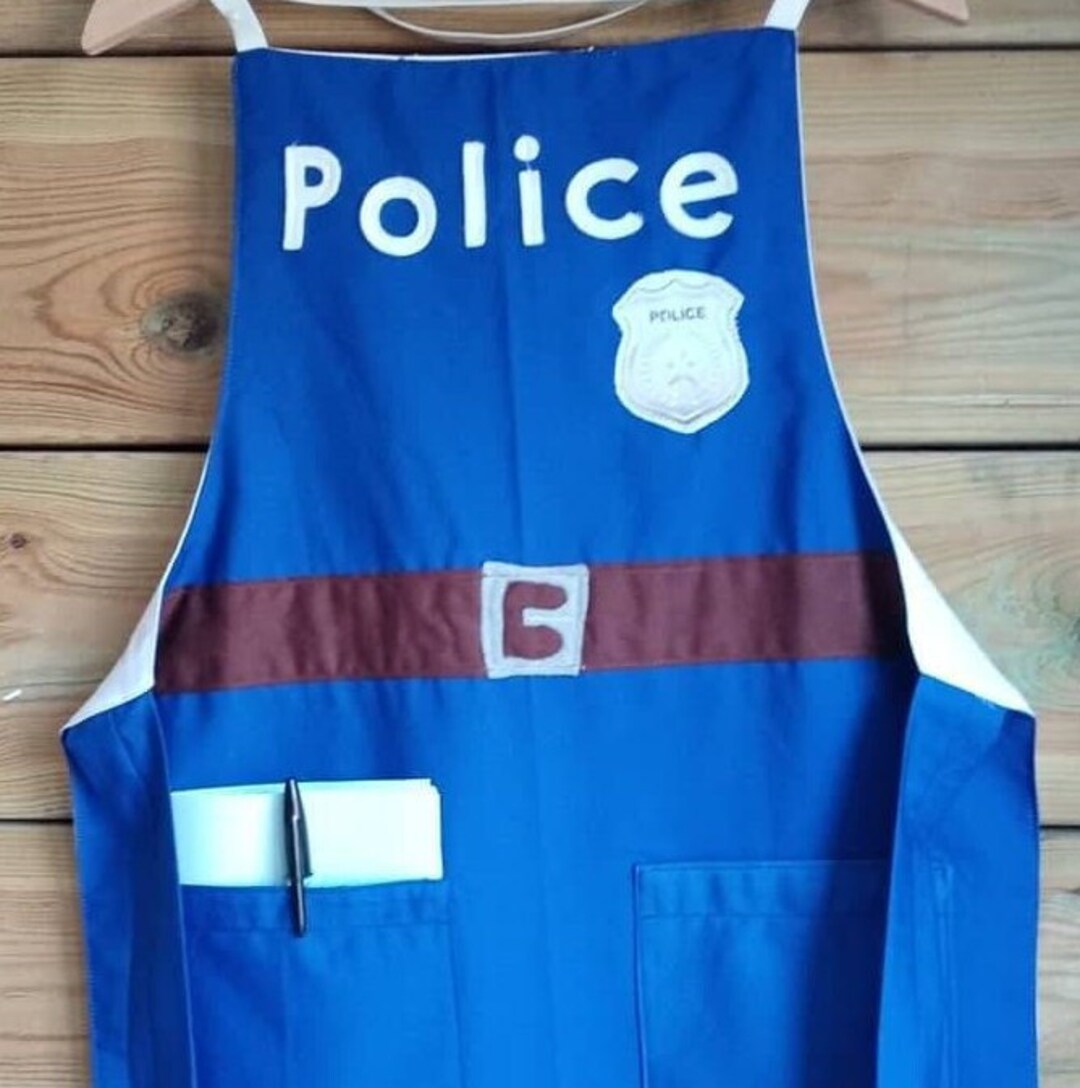 Pretend Play, Kids Police Officer Apron: Handmade Role Play Costume - Etsy