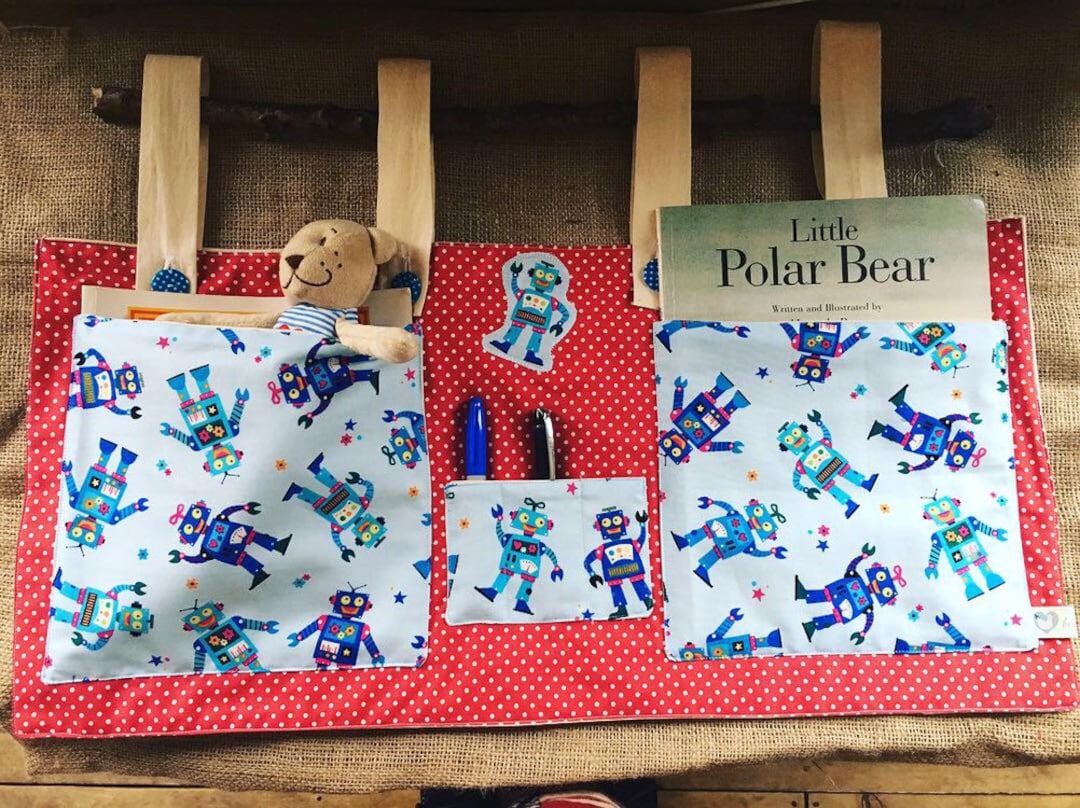Handmade Robot Cot Tidy: Bunk Bed Book Holder - Etsy