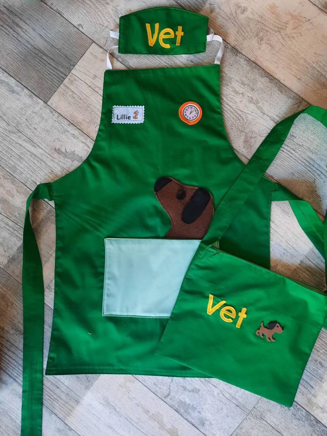 Pretend Play, Kids Vet Apron: Handmade Children's Role Play Costume - Etsy