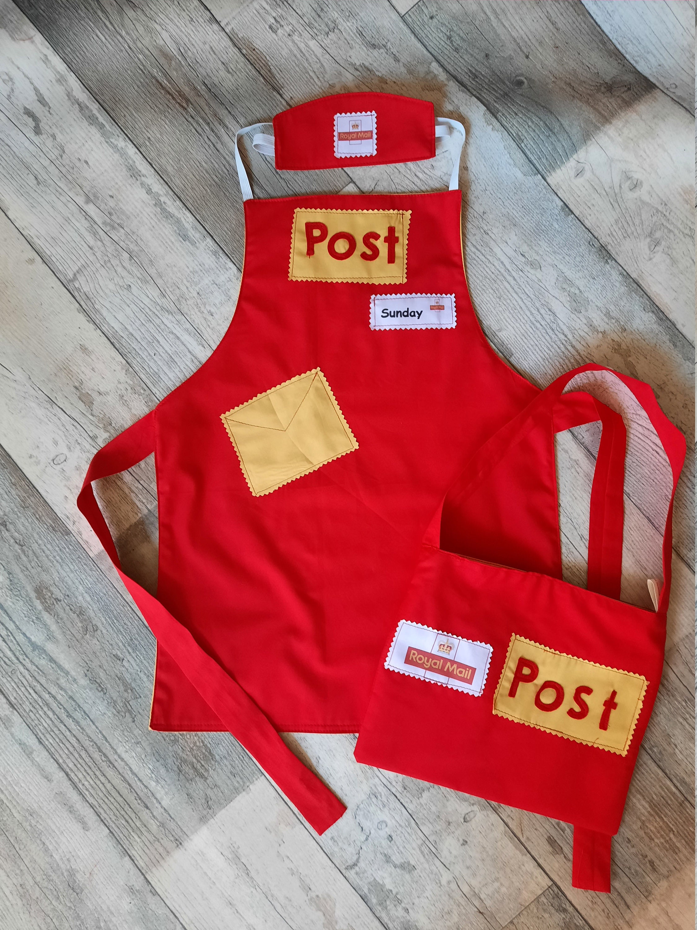 Childrens Role Play Postman Apron Dressing Up Post Bag and - Etsy Australia