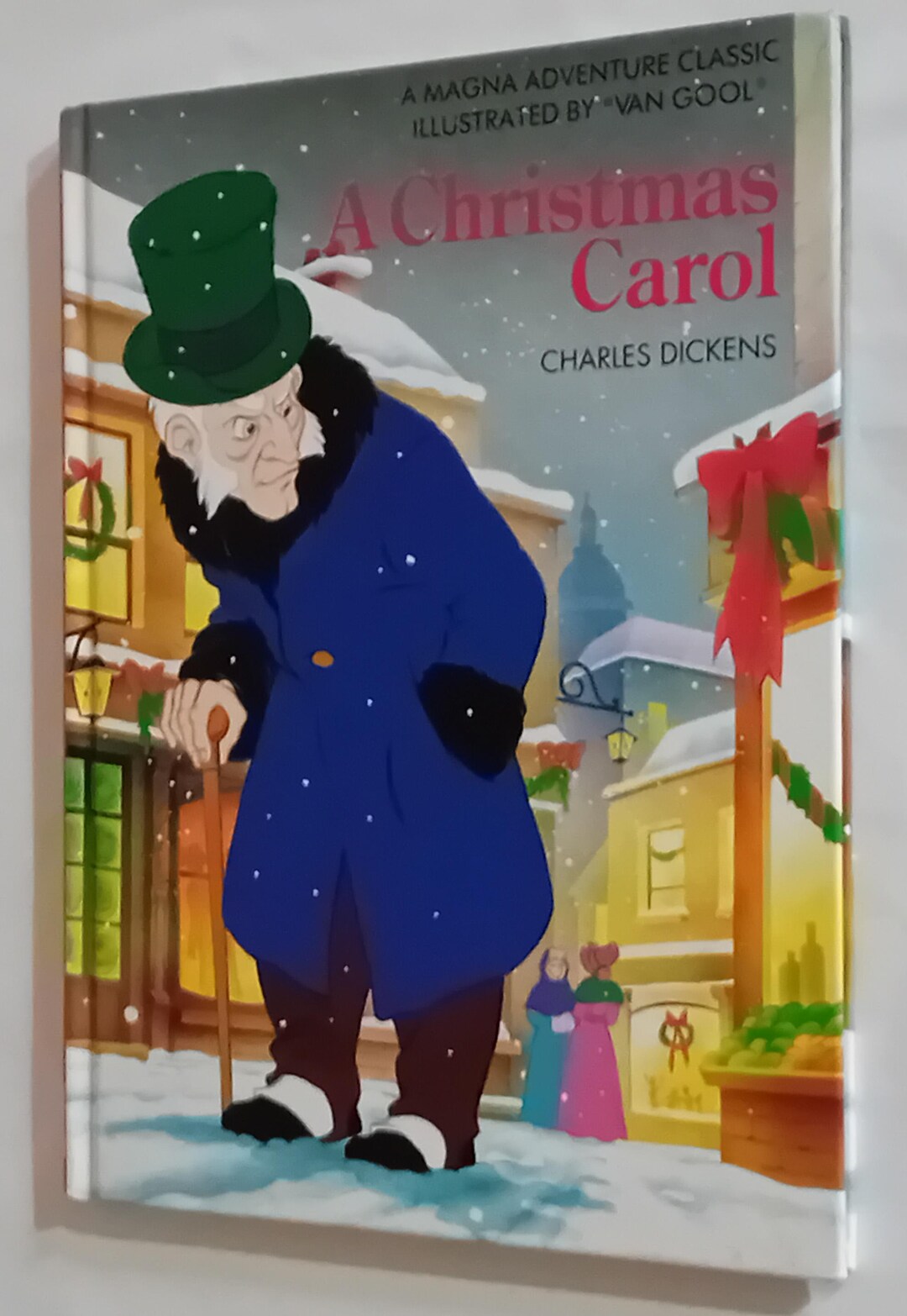 Vintage 'A Christmas Carol' Hardcover Book, Van Gool Illustrations - Etsy