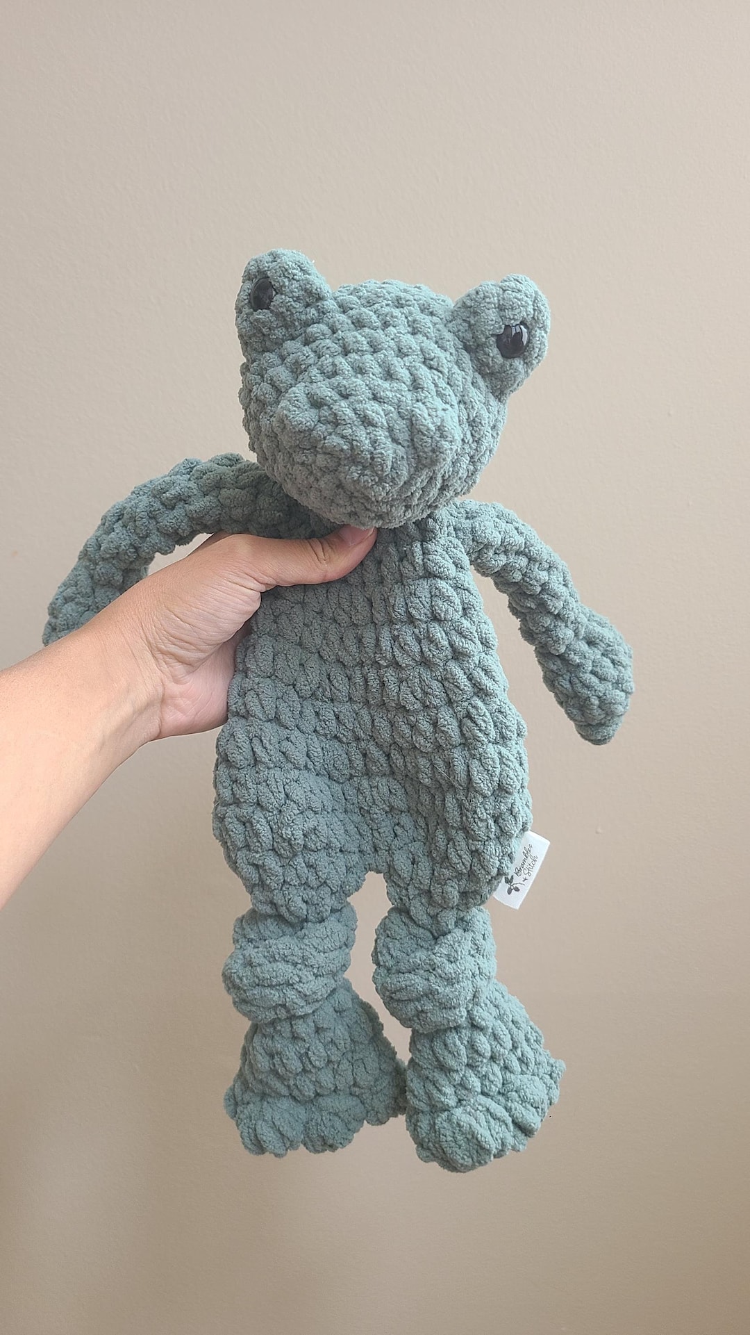 Handmade Plush Toad Stuffed Toy Soft and Cozy, Handcrafted Crochet Gift ...