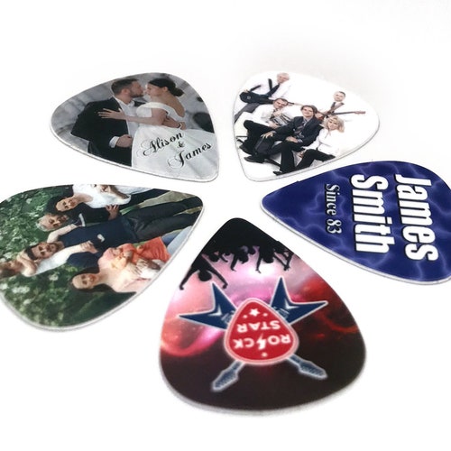 Custom Printed Guitar Picks With Any Image Photo Logo or - Etsy