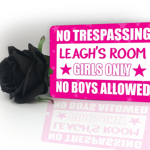 No Girls Allowed Signs - Etsy