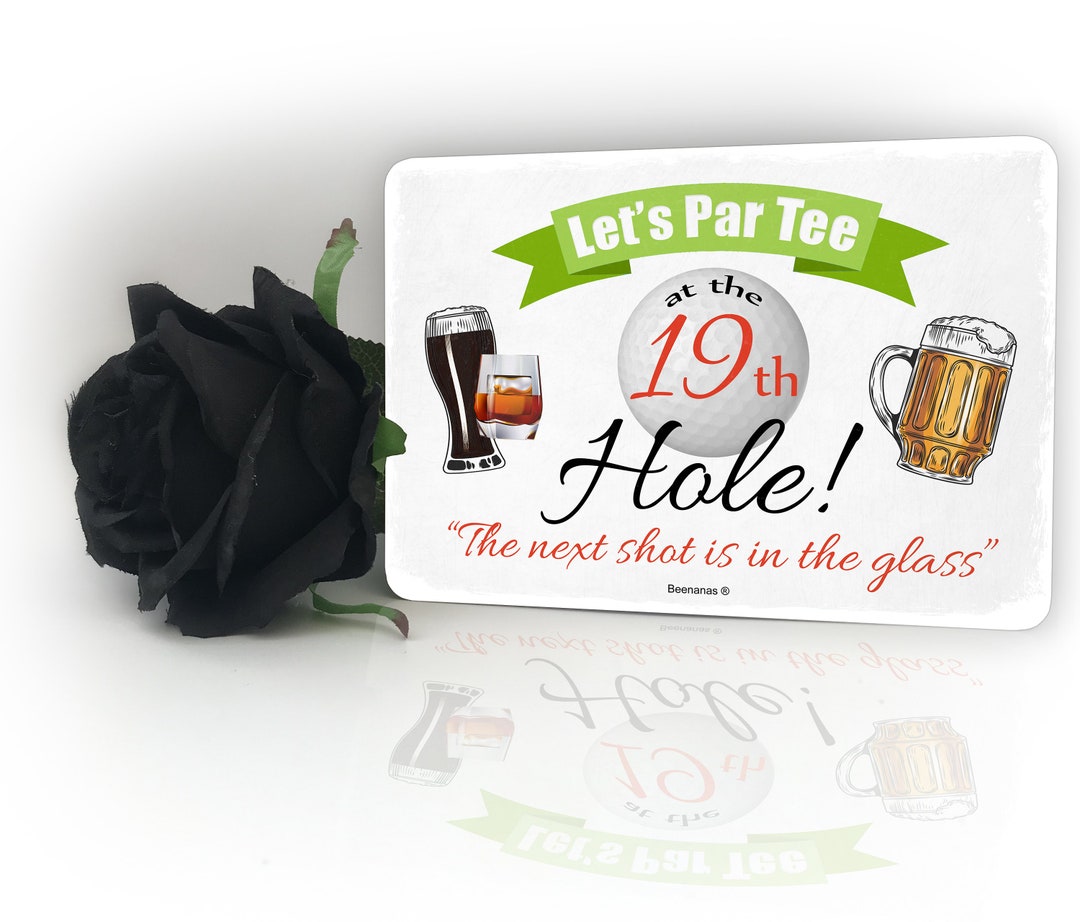 Funny Golf Home Bar Sign: Par Tee at the 19th Hole - Etsy