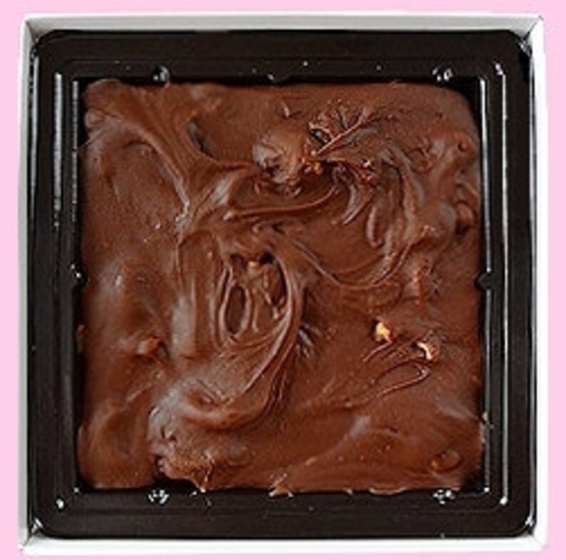 Half Pound Fudge Almond Fudge in Gold Gift Box Christmas Fudge | Etsy