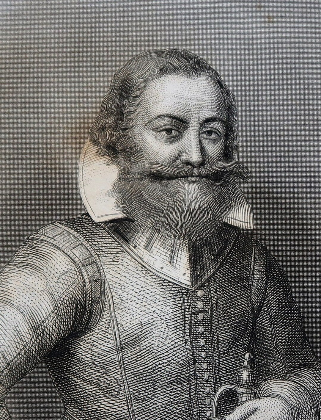 1875 Captain John Smith English Explorer and Leader of the Jamestown ...