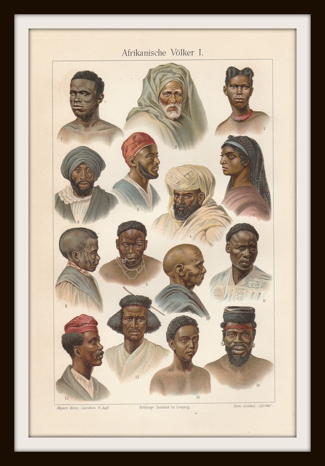 1902 African People Sulu Nubian Fan Koto of Niger Copt Fellah Arab ...