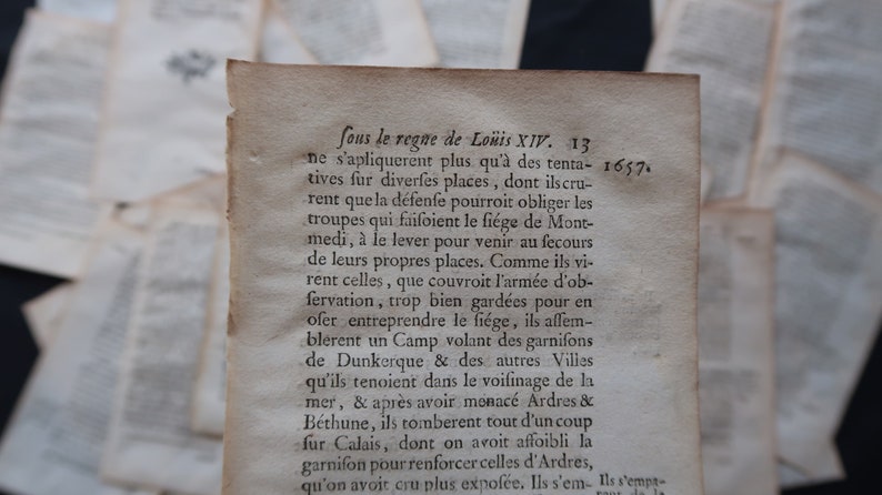 1700s Antique Paper From the 18th-century Antique Book Pages History of ...