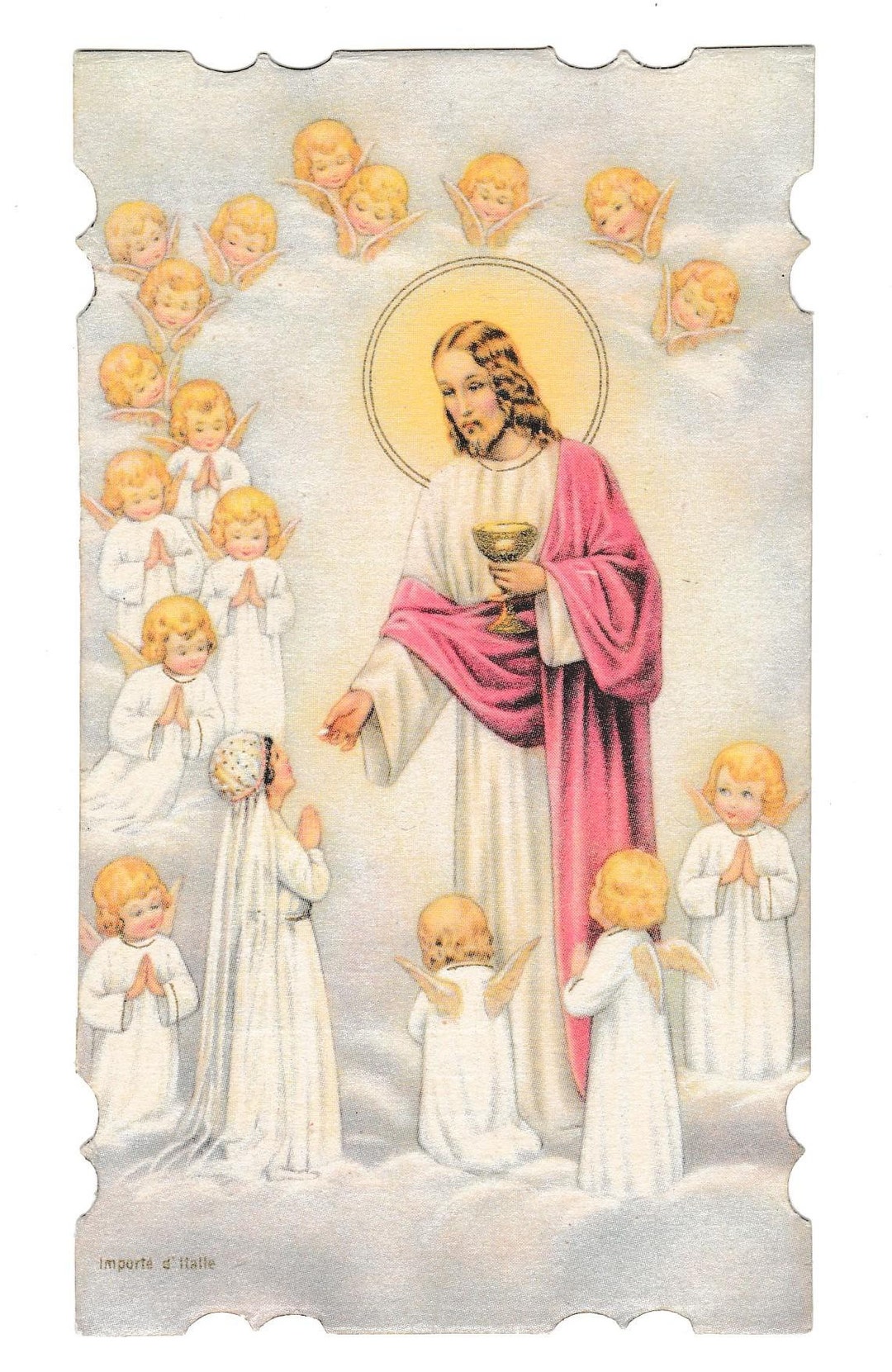 Vintage First Communion Holy Card 1939 Communion Solemnelle Printed in ...