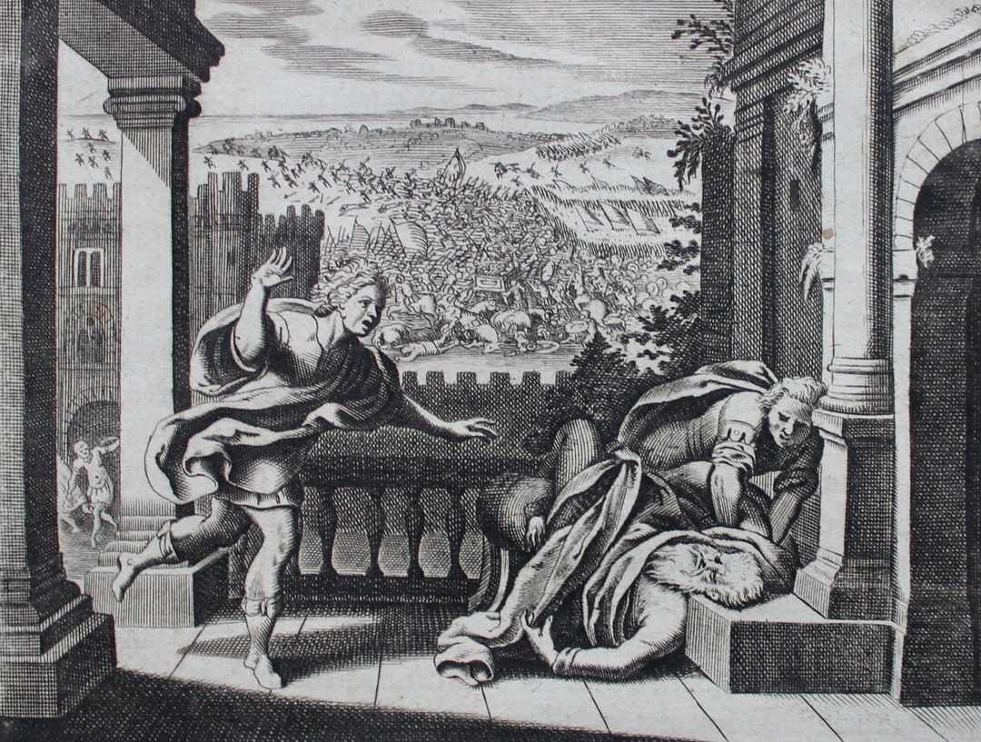 1674 the Book of Kings Set of 4 Copper Engravings From a French Antique ...