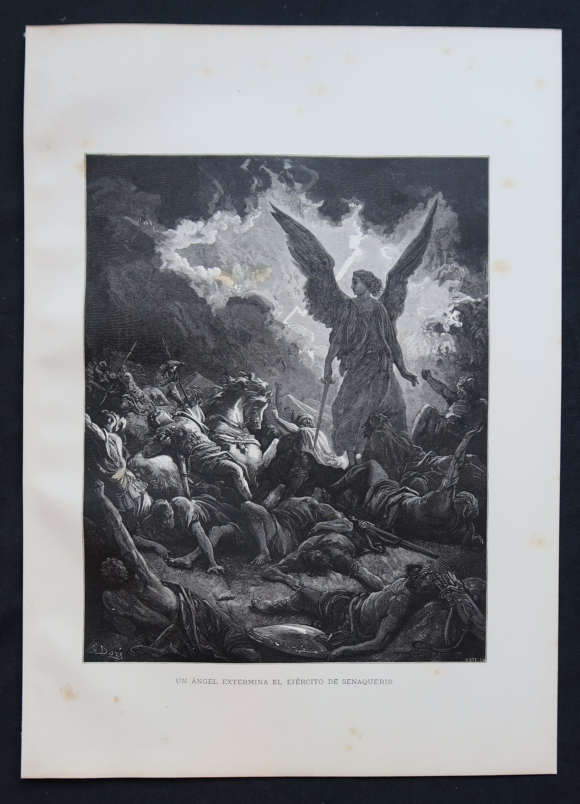 1883 Bible Destruction of the Army of Sennacherib - Etsy