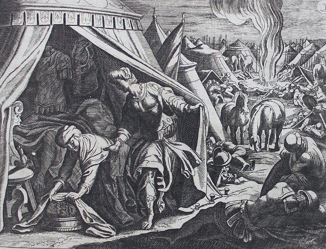 1674 the Book of Judith Set of 3 Copper Engravings From a French ...