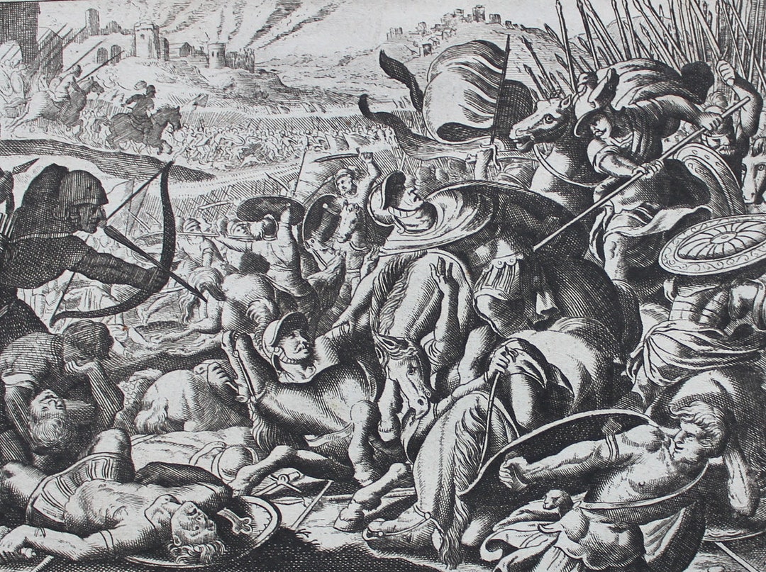 1674 the Book of Judges Set of 3 Copper Engravings From a French ...