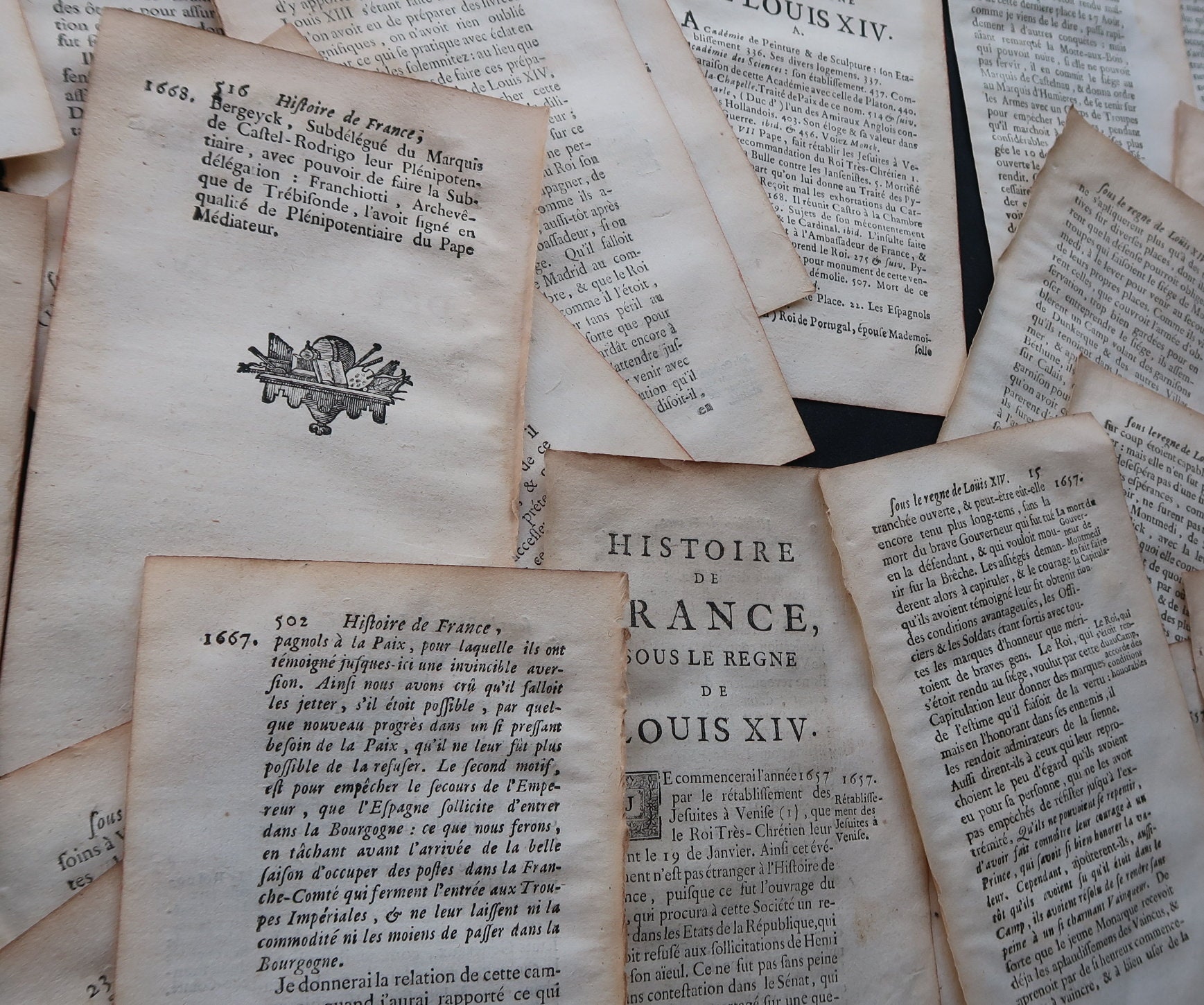 1700s Antique Paper From the 18th-century Antique Book Pages History of ...