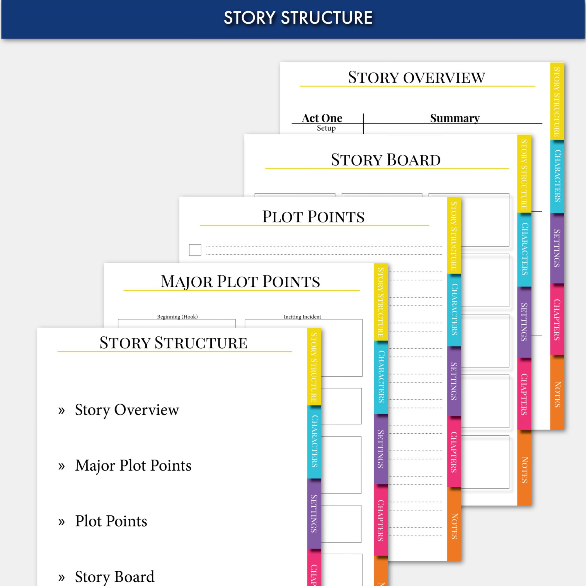 Digital Novel Planning Workbook Goodnotes Writing Planner - Etsy