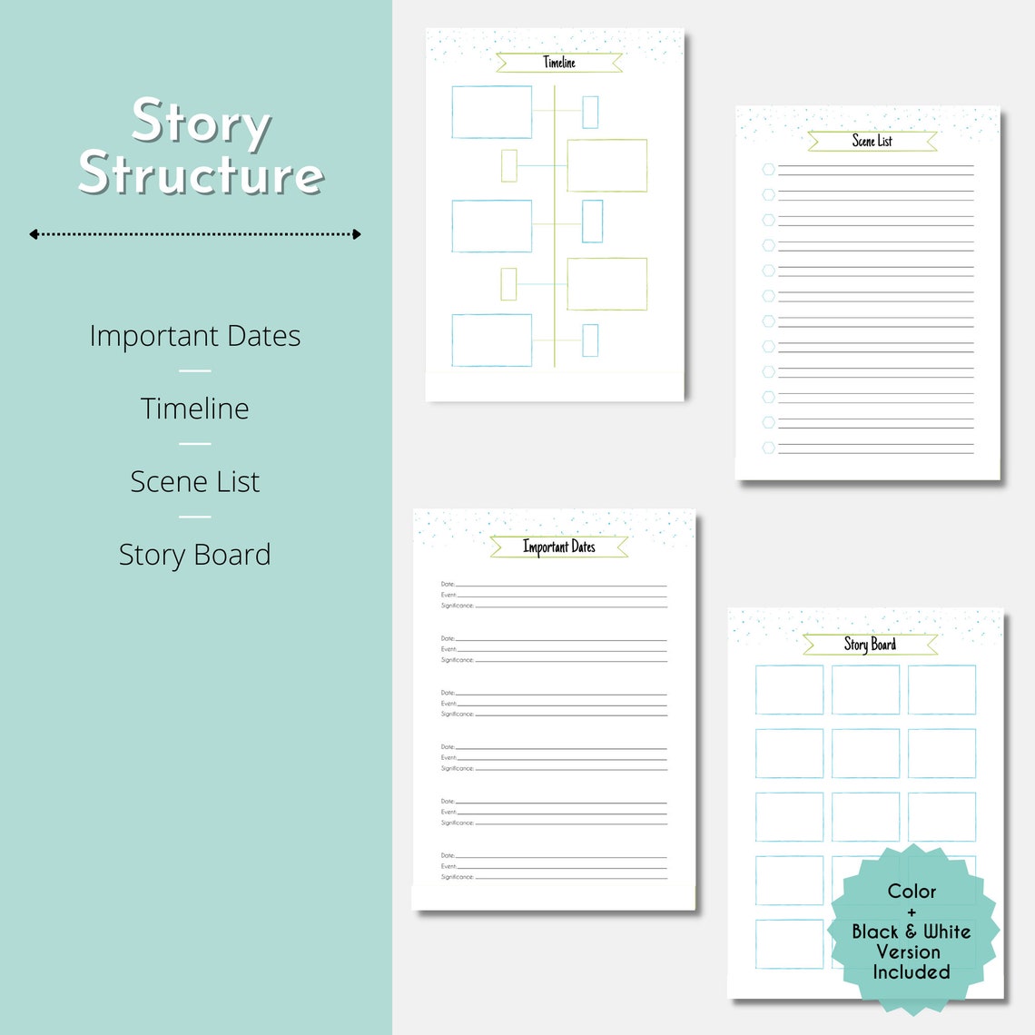 Novel Planning Worksheets: Story Development(pdf) - Etsy
