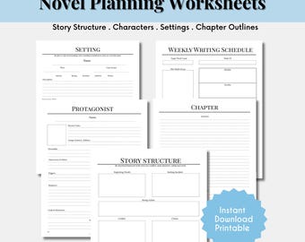 Novel Planning Worksheets: Story Development(pdf) - Etsy