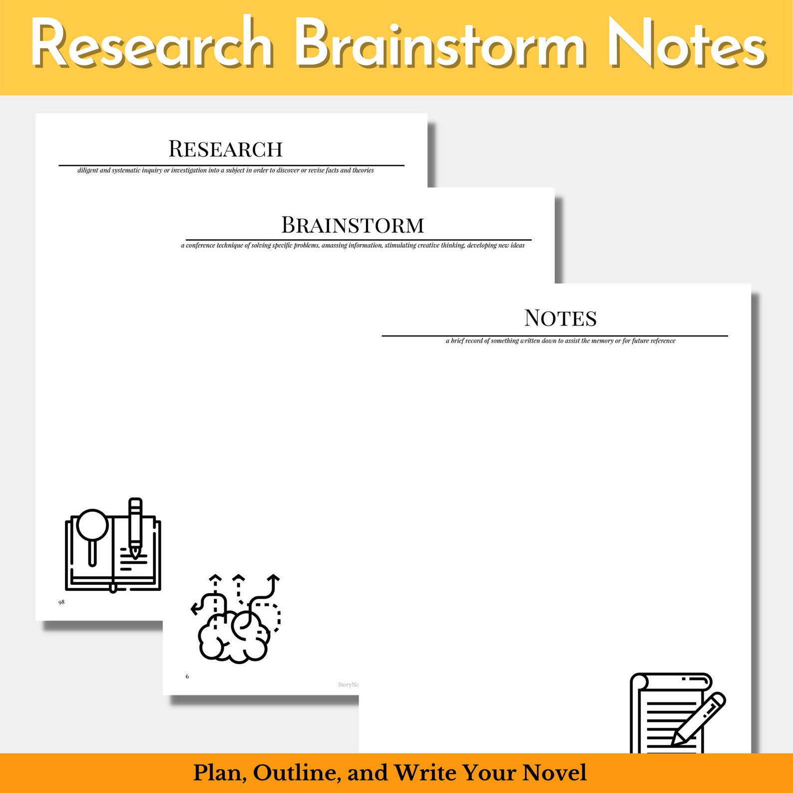 Nanowrimo 30 Day Novel Worksheets Writing Planner Novel - Etsy