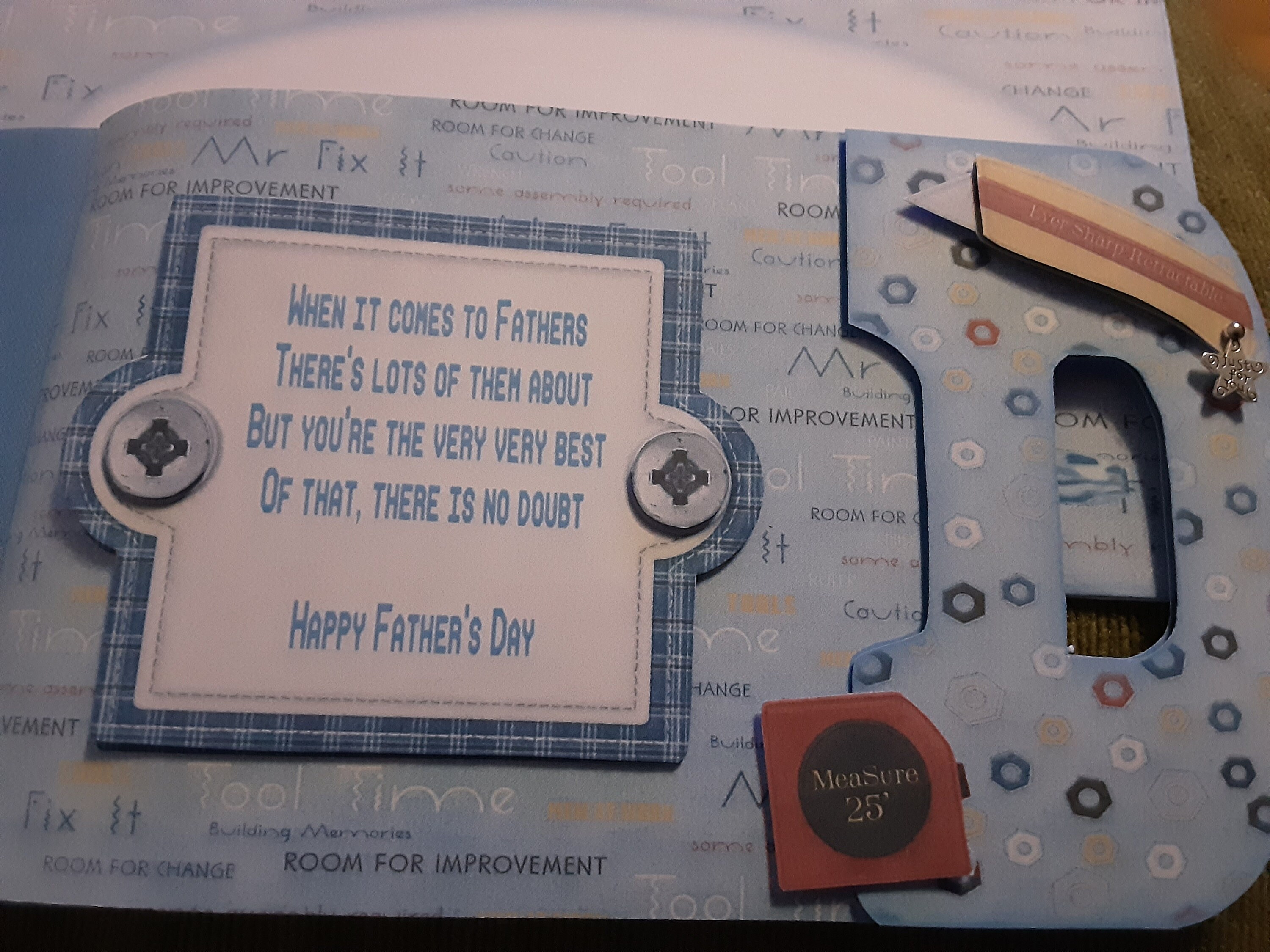 Handmade Dad Birthday Fathers Day Word Book Card With - Etsy