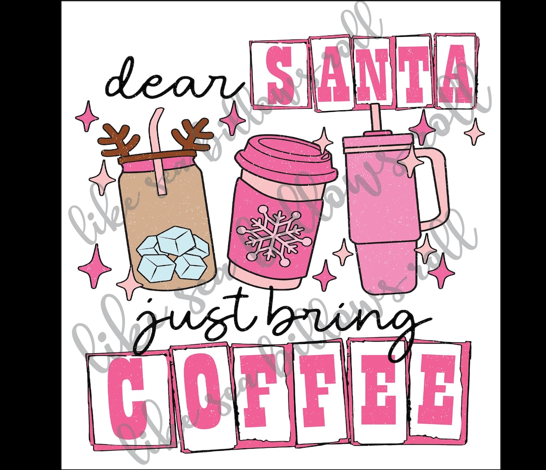 Christmas-- Dear Santa -- Digital File PNG - Etsy