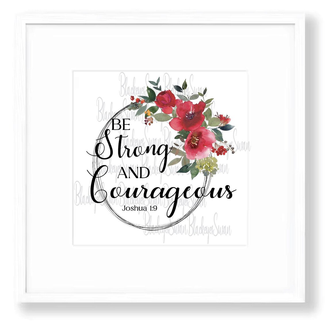 Be Strong and Courageous Christian Design Digital PNG - Etsy