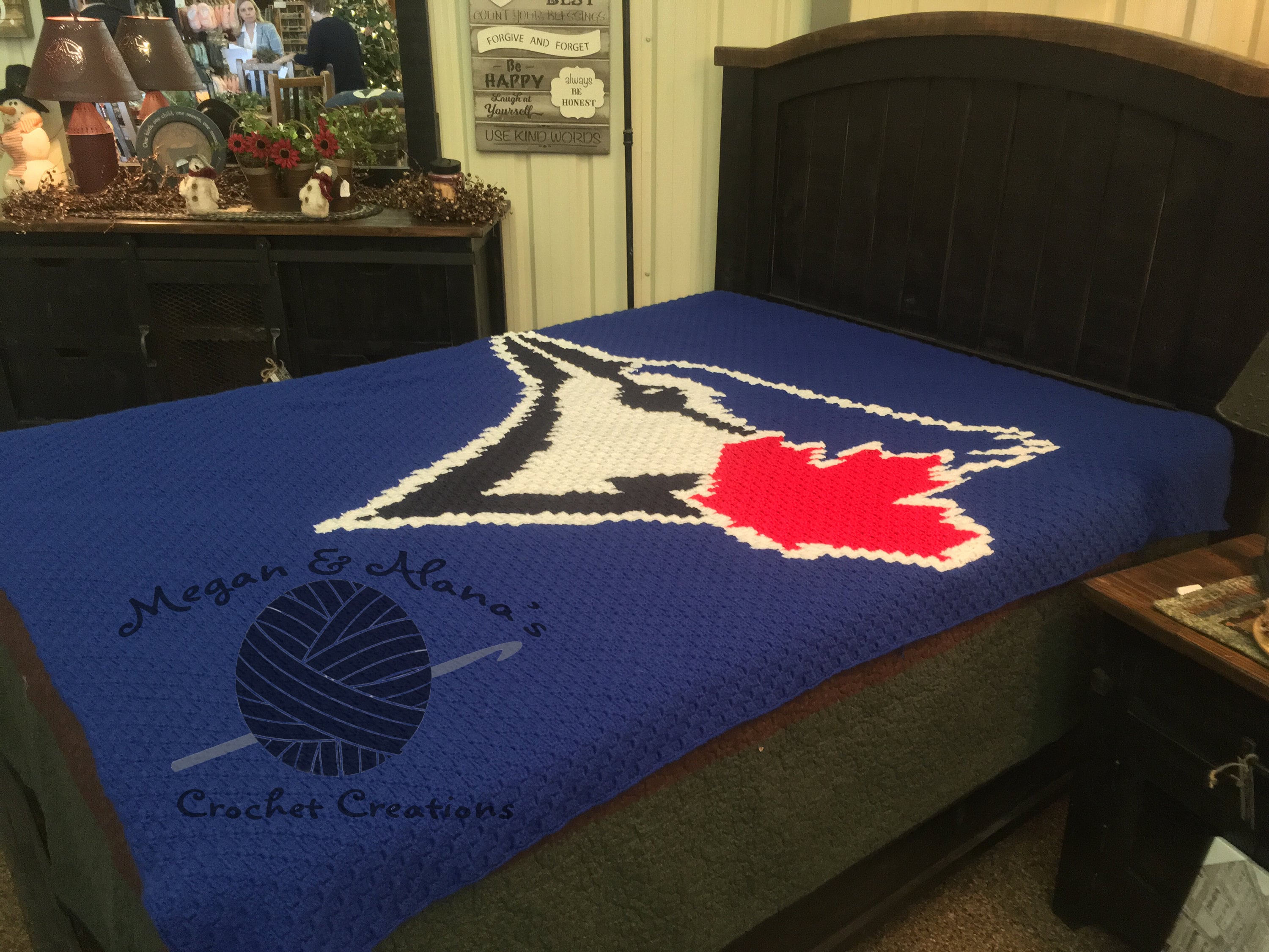 Toronto Blue Jays - MLB - Blanket - Graphghan - C2C - Chart & Written ...