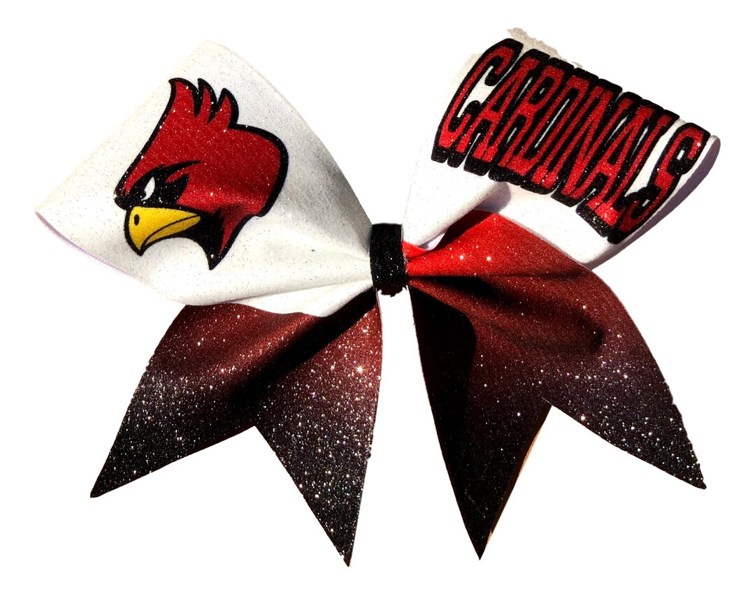 Ombre Cardinal Cheer Bow - Etsy