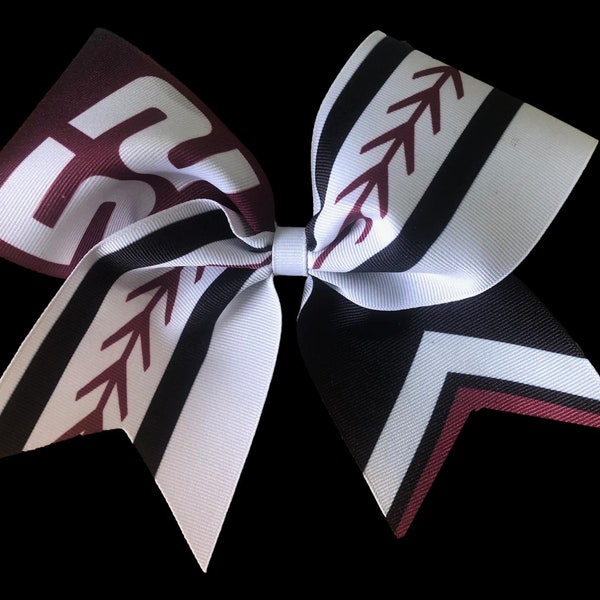 Softball Bows - Etsy